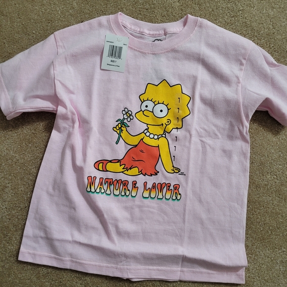Simpsons | Shirts & Tops | The Simpsons Lt Pink Girls Graphic Tshirt ...